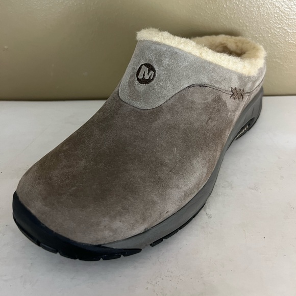 Merrell | Shoes | Merrell Womens Encore Stone Suede Clogs Slides Shoes ...